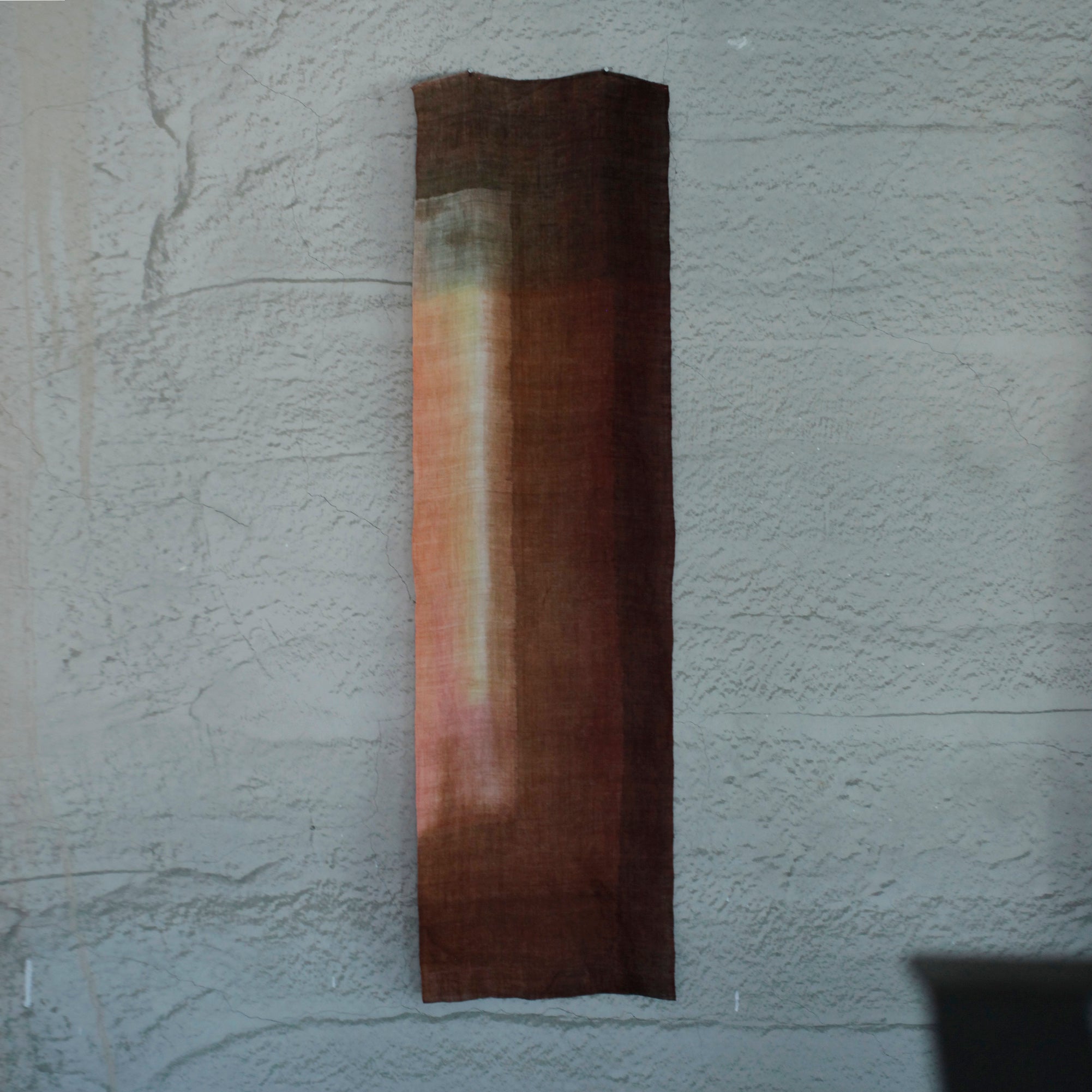 山中彩 柿渋長巾 Center cloth 03 – moonmist.atelier